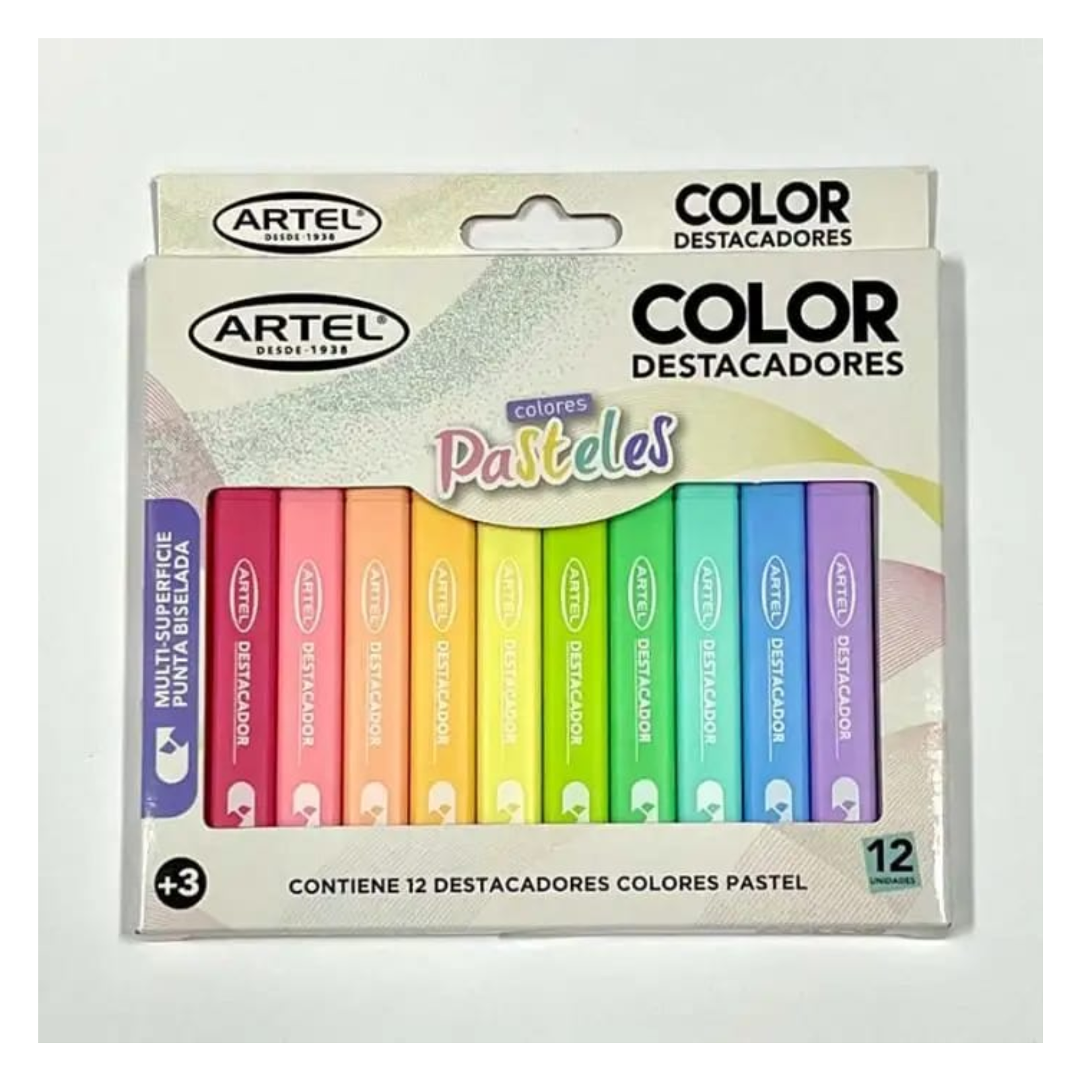 Destacadores Pastel Artel (12 unidades) – Librería Bulnes